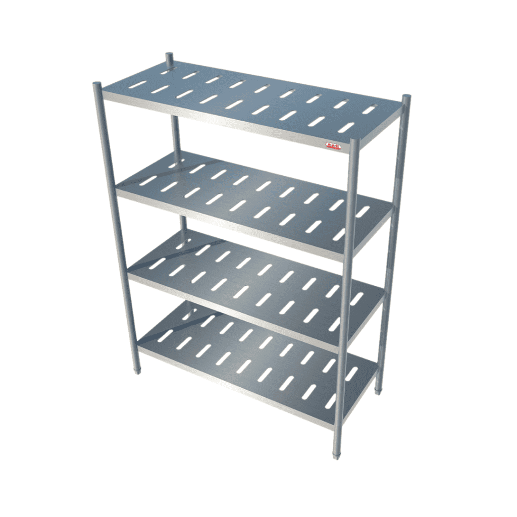 Stainless Steel 4-Tier Slotted Racks - Merit Stainless Steel