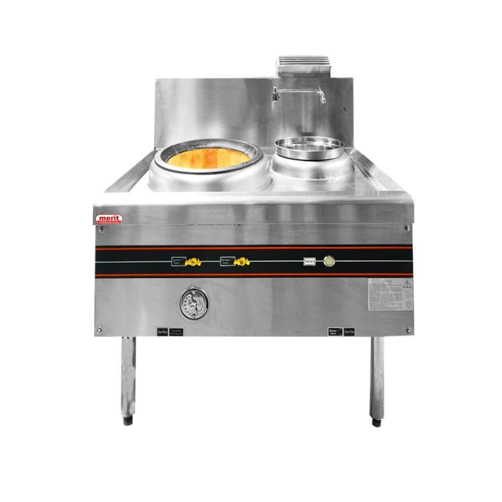 Mid Size Wok Range, Chinese Cooking Equipment - Merit Stainless Steel