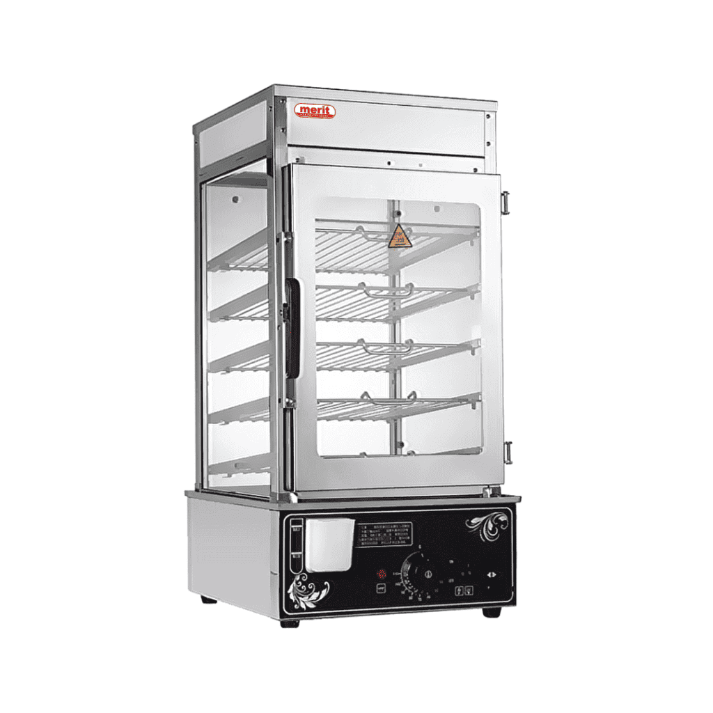 Electric Steam Bun Display Warmer - Merit Stainless Steel