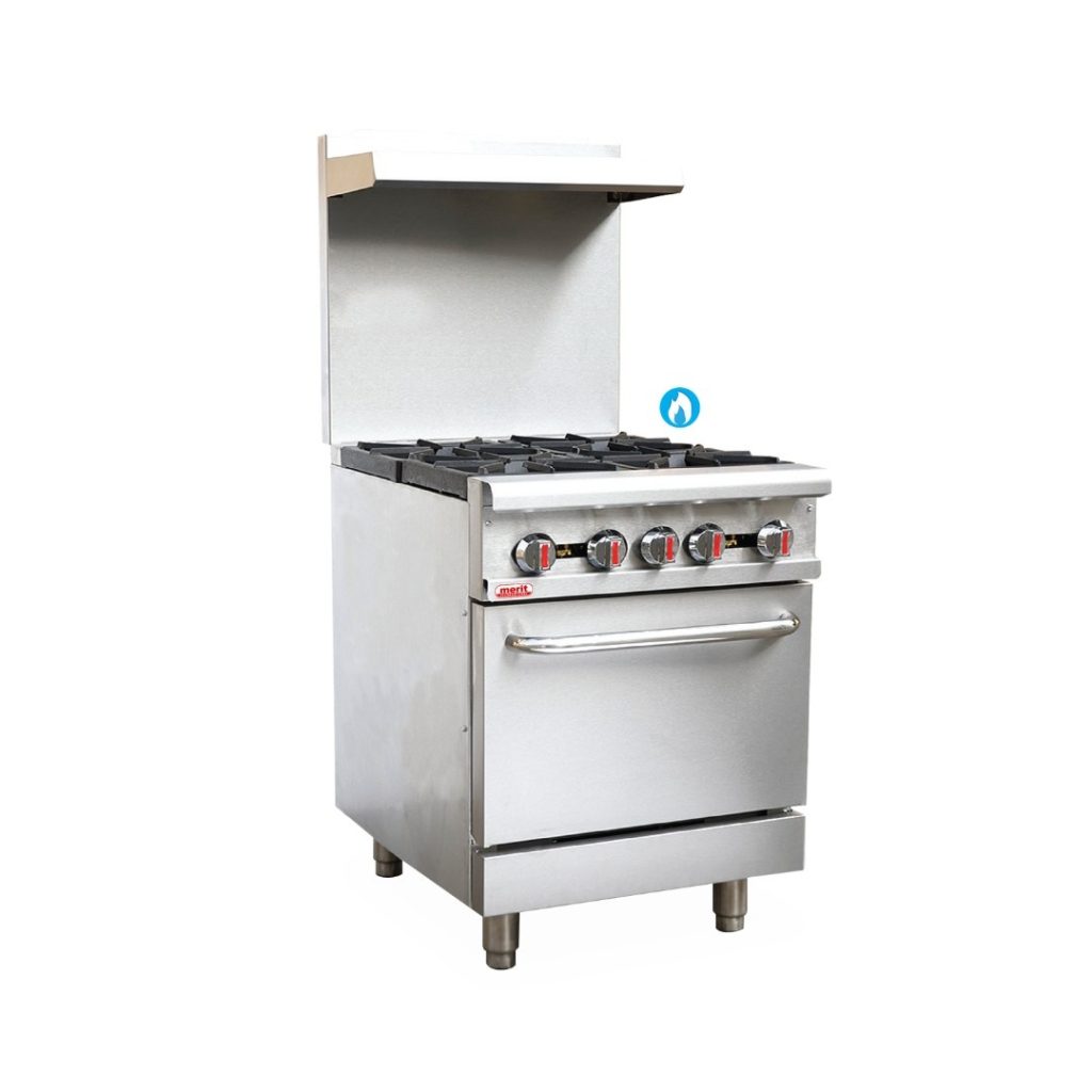 Commercial Gas Range Oven, Upper Shelf - Merit Stainless Steel